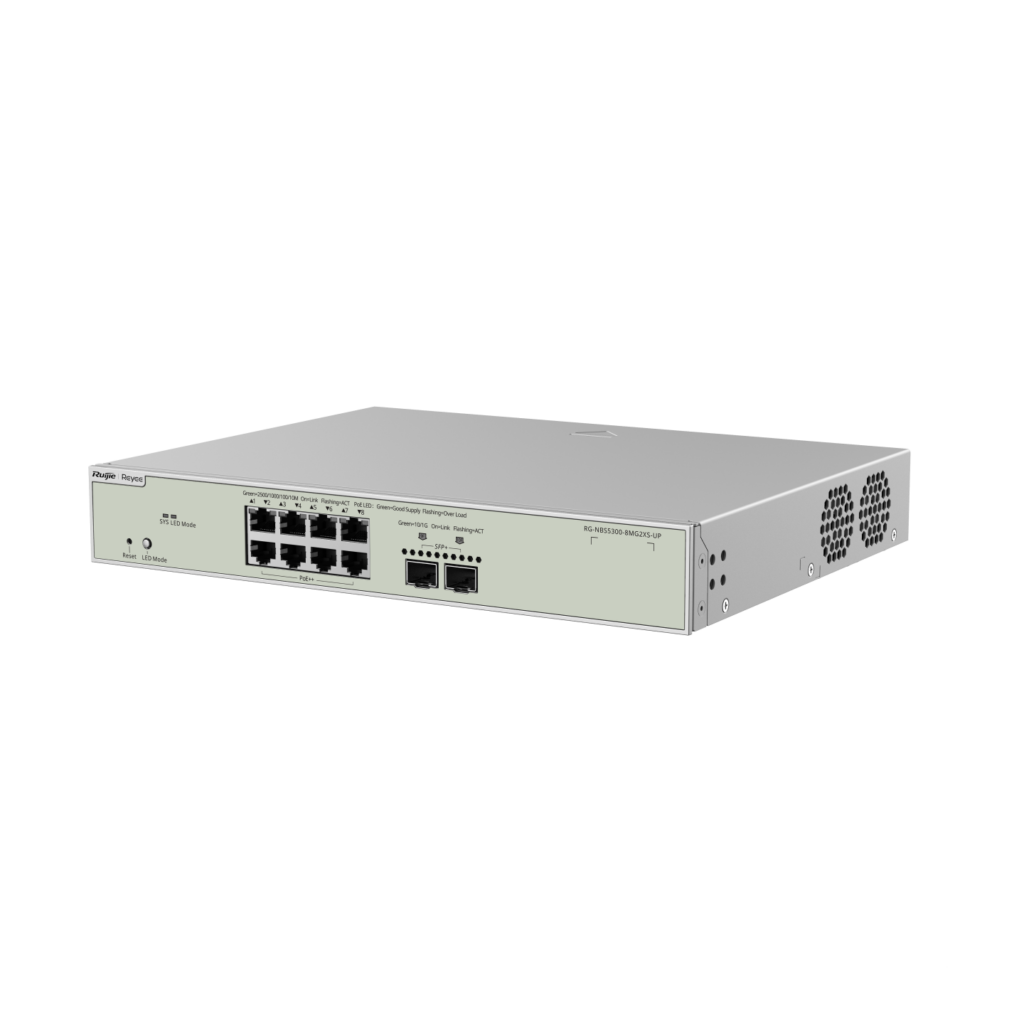 10 Ports Muti-Gigabit Layer 3 Managed Switch with 8 PoE++ Ports, 2 SFP+ ...